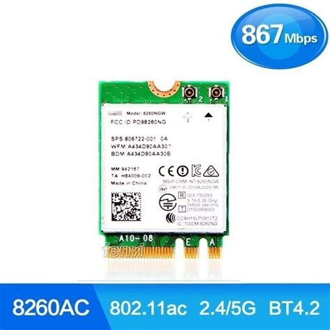 Used Intel Ngw Ac Dual Band M Wireless Ghz Bt Bluetooth Wifi Card Ubb Threads