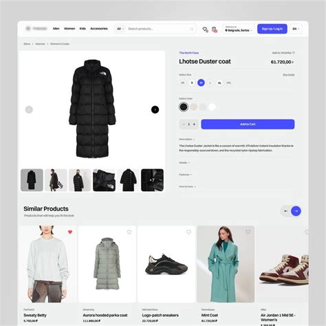 Fashion Ecommerce Website Product Page Ui Uidesign Webdesign Userinterface Userexperience