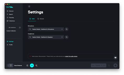 MacOS Audio Status Disconnected Voicemod Help Center