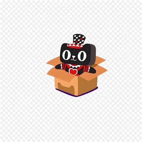 盒子里的天猫PNG图片素材下载 图片编号ymrxxjek 免抠素材网