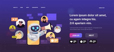 스마트폰 화면에서 가상 컨퍼런스 중 믹스 레이스 사업가와 토론하는 라우드 스피커를 사용하는 챗봇 로봇에 대한 스톡 벡터 아트 및 기타 이미지 Istock