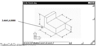 Using Snap Grid In Isometric Sketches Tutorial AutoCAD