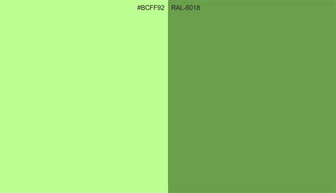 Hex Bcff92 To Ral Code Ral 6018 Conversion Chart Ral Classic