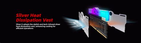 Kingspec Silver X 32gb Kit 2x16gb Ddr4 Ram 3600mhz With Rgb Heatsink