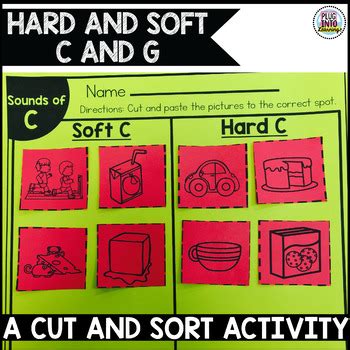 Hard And Soft C And G Cut And Sort By Plug Into Learning TpT