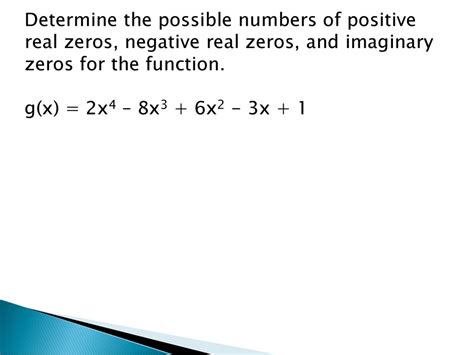 apply the fundamental theorem of algebra ppt download