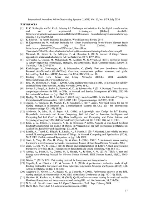Trust Based Routing Metric For Rpl Routing Protocol In The Internet Of