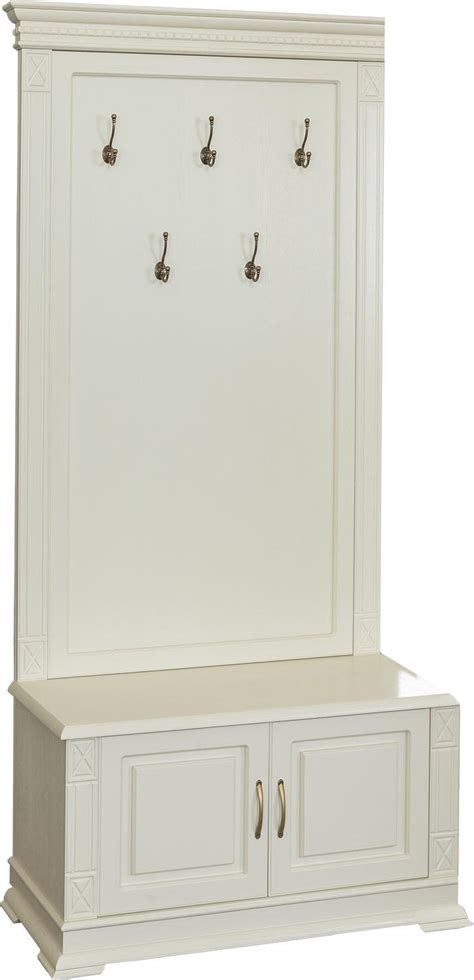 Тумба с вешалкой «Верди Классик» П3.0487.3.05 Слоновая кость Массив ...