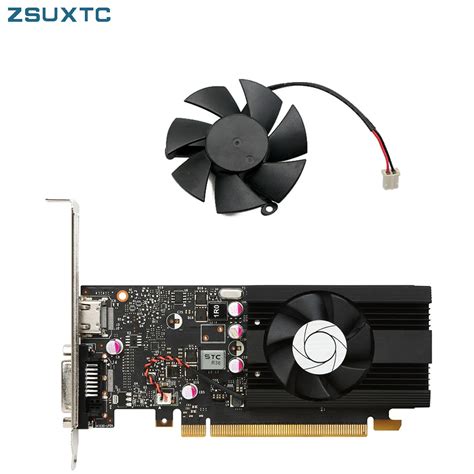 Ha5010m12f Z 45mm 0 1a 2pin Gt 1030 Gpu Vga Alternative Cooler Graphics Card Fan For Msi Geforce