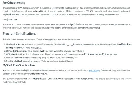 Rpn Calculator Overview Postfix Notation This Is In