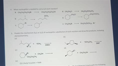 [solved] 4 What Nucleophile Is Needed To Carry Out Ea