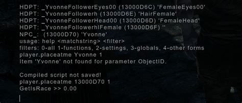 GetIsRace Command Line Error Skyrim Technical Support LoversLab
