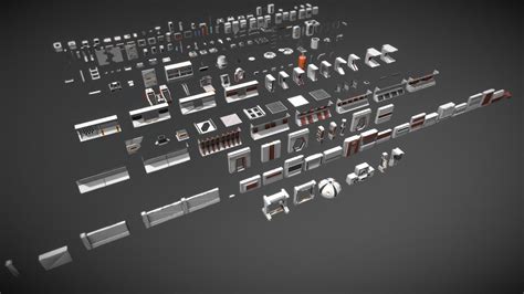 Retro Modular Sci Fi Environment Kit Bash 3d Model By Shauntwilliams [ebd9a10] Sketchfab