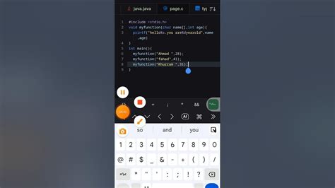 C Function Multiple Parametersshorts Cfunction Multiplication
