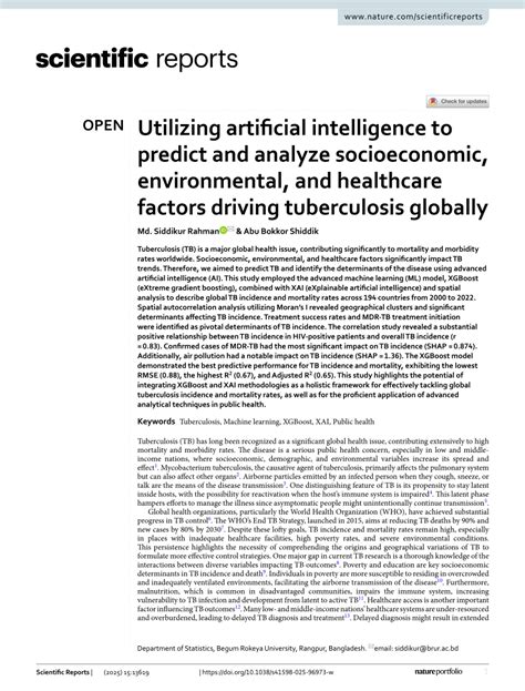 Pdf Utilizing Artificial Intelligence To Predict And Analyze Socioeconomic Environmental And