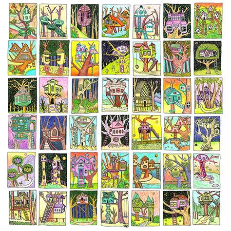 Tree House Sketch Series On Behance