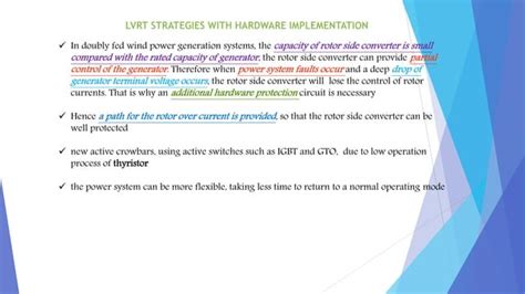 Improved Reactive Power Capability Of Grid Connected Doubly Fed Induction Generator Ppt