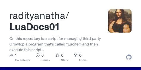 Github Radityanatha Luadocs On This Repository Is A Script For Managing Third Party