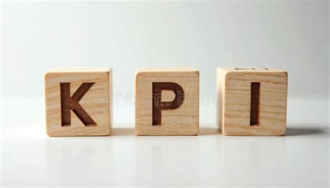 Wooden Blocks Spell Kpi Representing Key Performance Indicators