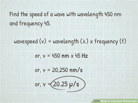 How To Calculate Wavelength Steps With Pictures WikiHow