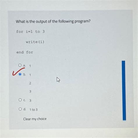 Solved What Will Be The Output Of The Following Code
