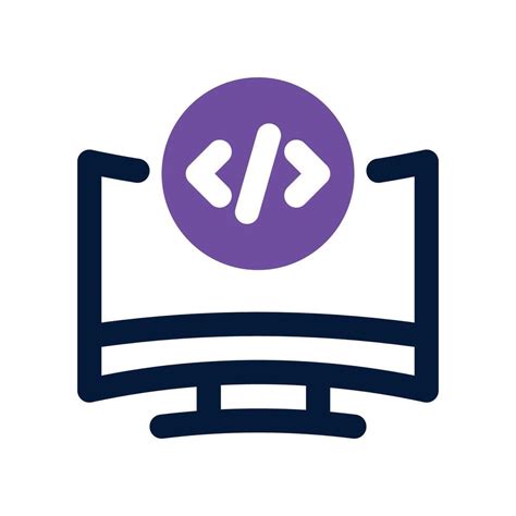 Coding Icon Dual Tone Icon For Your Website Mobile Presentation And Logo Design