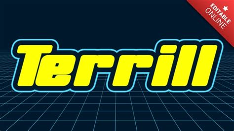 Terrill Text Style Effects Generator