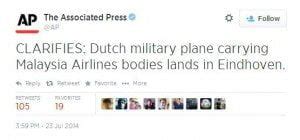 AP Crash Lands Missing Comma Error