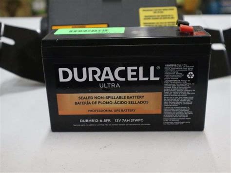 Duracell Ultra Sealed Non Spillable Battery 12V 6 5Ah Matthews Auctioneers