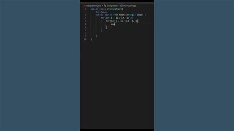 Right Angled Triangle Star Pattern With Explanation In Java Programming Shorts Pattern Java