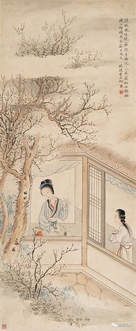 清代名家： 费丹旭仕女画作欣赏