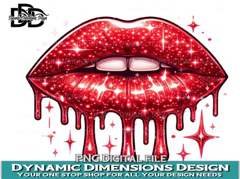Dripping Lips Clipart Png Graphic By Dynamic Dimensions Creative Fabrica