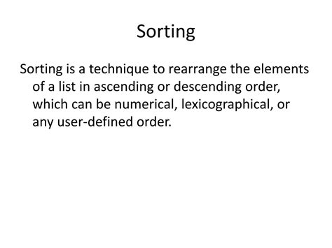 Solution Sorting Algorithms Concepts Implementation And Efficiency