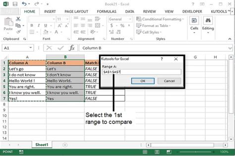 How To Compare Two Strings For Similarity Or Highlight Differences In Excel