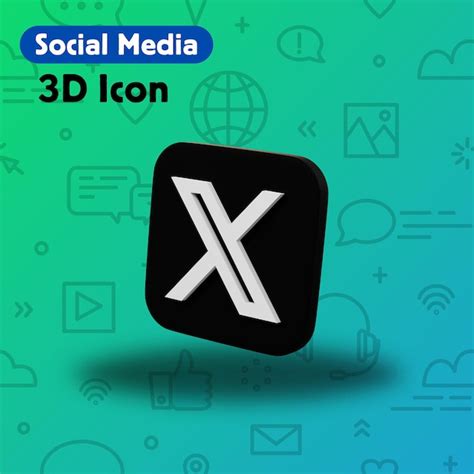 Premium Psd Social Media 3d Icon