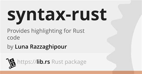 语法 Rust — Rust文本编辑器 Librs