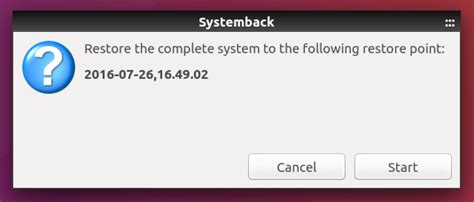 Restore Ubuntu To Previous State Using Systemback Ostechnix