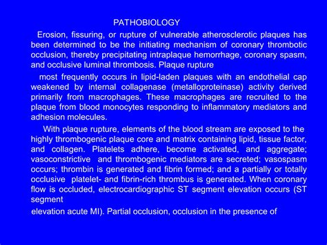 St Segment Elevation Acute Myocardial Infarction And Complications Of Myocardial Infarction
