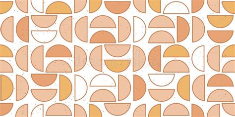 Half Circles Vector Pattern Of Abstract Geometric Half Circles Stock