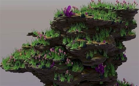 Procedural Island 3d Model