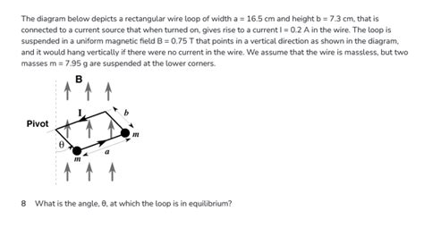 Solved The Diagram Below Depicts A Rectangular Wire Loop Of Chegg