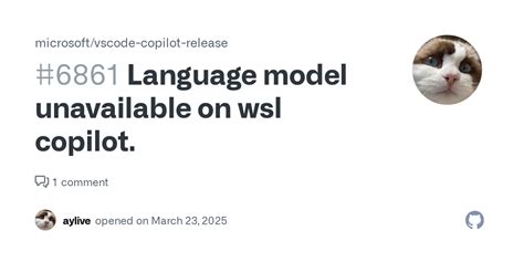 Language Model Unavailable On Wsl Copilot · Issue 6861 · Microsoft