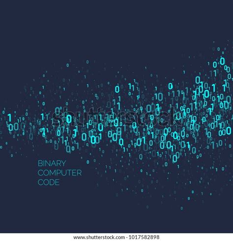 Abstract Background Binary Code Analysis Data Stock Vector Royalty