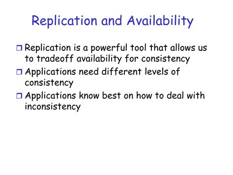 Ppt Replication And Consistency Powerpoint Presentation Free