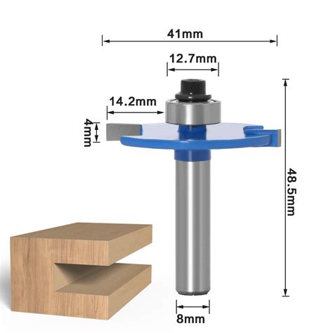 8mm Shank T Type Biscuit Joint Slot Cutter Joint Grandado
