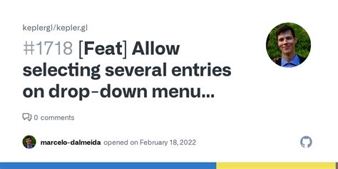 [feat] allow selecting several entries on drop down menu filters e g