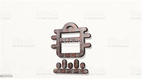 벽에 증기선을 유도 부드러운 질감의 흰색 배경 위에 금속 조각의 3d 그림 주방 및 요리 0명에 대한 스톡 사진 및 기타 이미지 Istock