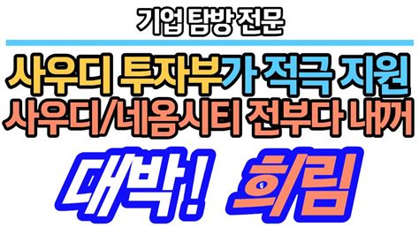 희림 사우디 투자부가 적그 지원 사우디네옴시티 전부다 내꺼 희림주가 희림주가전망 희림전망 희림네옴시티 네옴시티관련주 Youtube