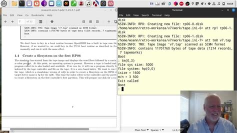 Installing And Using Research Unix Version 7 In The Opensimh Pdp 1145