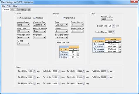 FT 950 Radio Programming Software